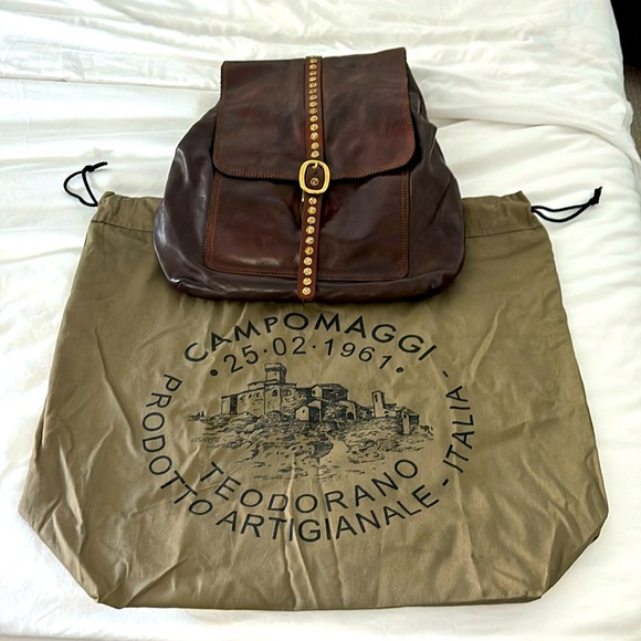 Campomaggi | Bags | Campomaggi Backpack Cognac With Gold Accents ...